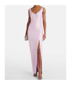 Roland Mouret Embellished Gown With Slits - Pink