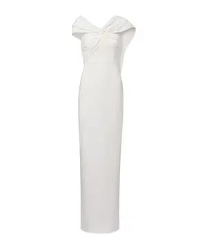 Roland Mouret Bridal Asymmetric Cady Gown - White