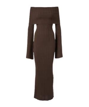 AYA MUSE Off-the-shoulder Dress - Green