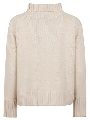 Soft Goat Ribbed Turtleneck Knitwear