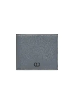 Dior Cd Icon Bifold Wallet - Dark Gray