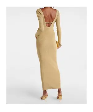 Nina Ricci Lame Maxi Dress
