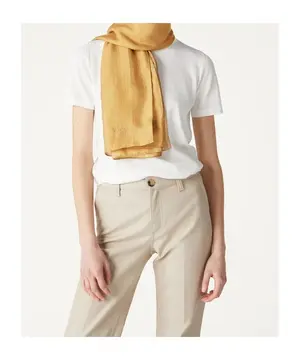 Loro Piana Logo Wool Cashmere Scarf