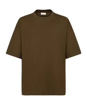 Dries Van Noten Short Sleeved Crewneck T-shirt - Khaki