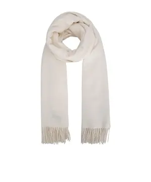 Loro Piana Fringed Scarf - White