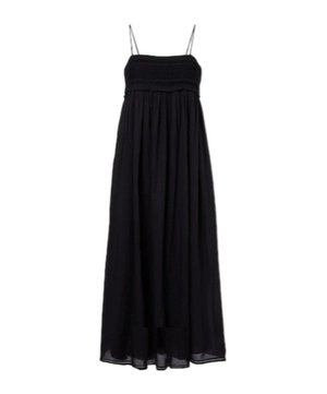 Posse Danielle Lace-trimmed Cotton Midi Dress - Black