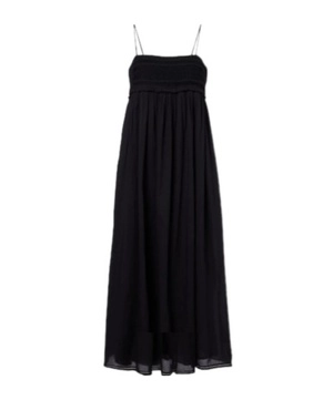 Posse Danielle Lace-trimmed Cotton Midi Dress - Black