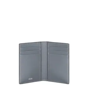 Dior Cd Icon Vertical Bifold Card Holder