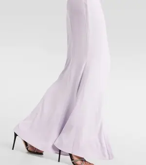 Roland Mouret Embellished Satin Crêpe Gown - Lilac