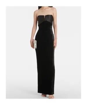 Roland Mouret Strapless Velvet Gown
