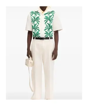 Jacquemus Palm Tree Printed Short Sleeved Shirt