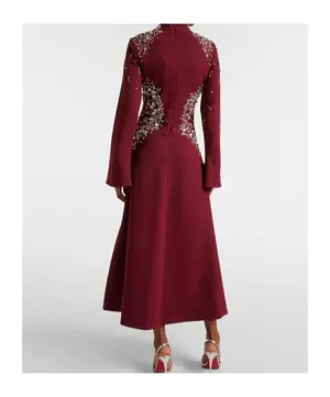 Simkhai Odetta Embellished Crêpe Midi Dress