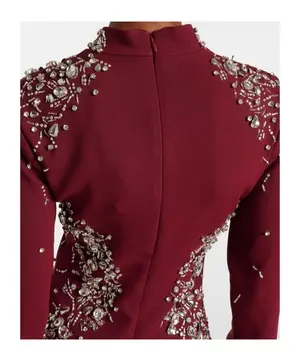 Simkhai Odetta Embellished Crêpe Midi Dress
