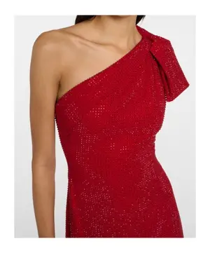 Roland Mouret One-shoulder Gown With Diamanté Embellishments