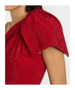 Roland Mouret One-shoulder Gown With Diamanté Embellishments