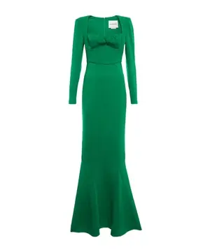 Roland Mouret Zipper Long Sleeve Dress Skirt