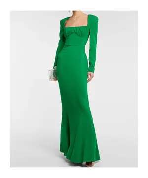 Roland Mouret Zipper Long Sleeve Dress Skirt