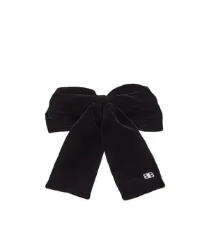 Balenciaga Bow Detailed Hair Clip - Black
