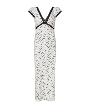 Rixo Iggy Polka-dot Linen-blend Maxi Dress - White