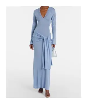 AYA MUSE Lace-trimmed Maxi Dress