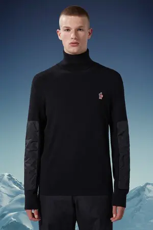 Moncler Wool Polo Neck Jumper