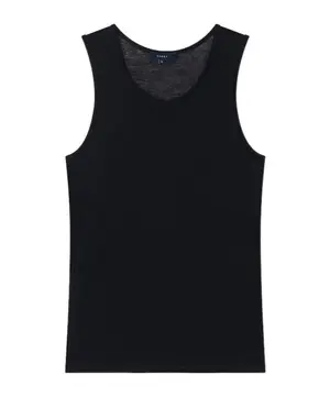 Soeur Sleeveless Semi-transparent Vest - Black