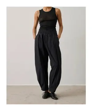 Soeur Sleeveless Semi-transparent Vest - Black
