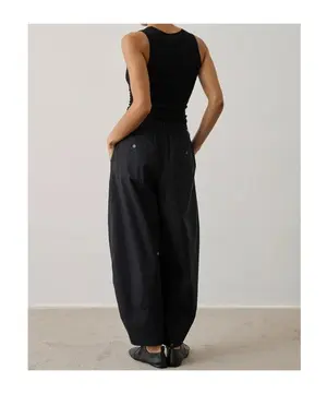 Soeur Sleeveless Semi-transparent Vest - Black