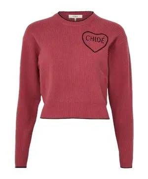 Chloé Logo Sweater - Red