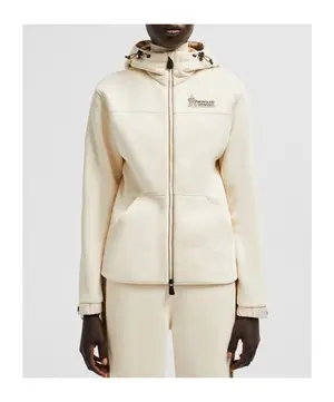 Moncler Logo Detailed Drawstring Hoodie