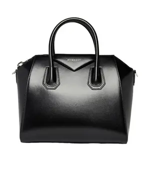 Givenchy Antigona Logo Handbag - Black