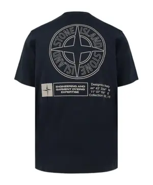 Stone Island Logo Printed Crewneck T-shirt
