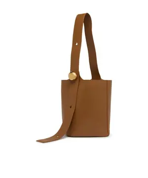 Loewe Pebble Bucket Shoulder Bag - Oak