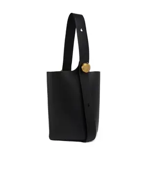 Loewe Pebble Bucket Shoulder Bag - Black