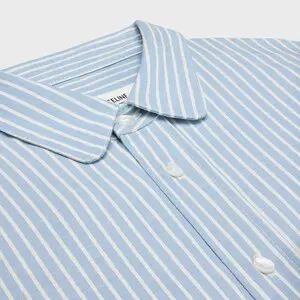 Celine Cropped Shirt In Hickory Striped Cotton