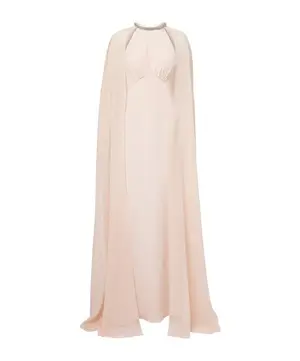 Roland Mouret Embellished Caped Gown - Pink
