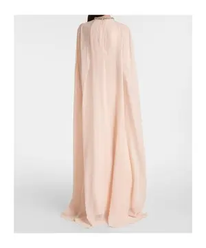 Roland Mouret Embellished Caped Gown