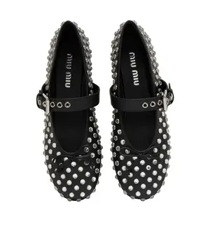 Miu Miu Round Head Ballet Flats