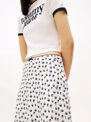 Tommy Hilfiger Trim Midi Skirt