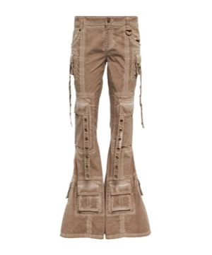 Blumarine Embellished Low-rise Flared Jeans
