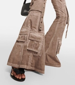 Blumarine Embellished Low-rise Flared Jeans
