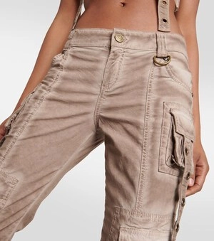 Blumarine Embellished Low-rise Flared Jeans