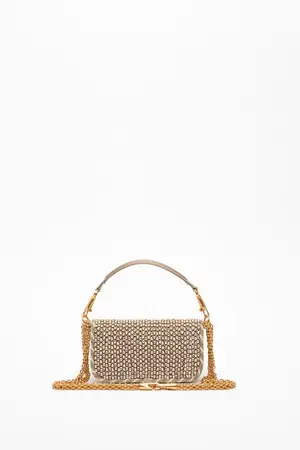 Valentino Garavani Logo Embellished Shoulder Bag