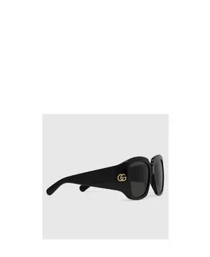 Gucci Square Frame Sunglasses With Double G Detail
