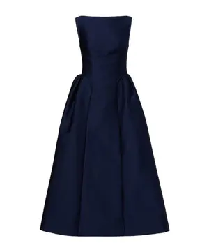 Roland Mouret Taffeta Midi Dress - Navy