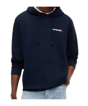 Tommy Hilfiger Long Sleeve Hoodie With Drawstring Hood And Logo