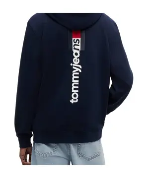Tommy Hilfiger Long Sleeve Hoodie With Drawstring Hood And Logo