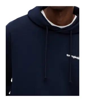 Tommy Hilfiger Long Sleeve Hoodie With Drawstring Hood And Logo