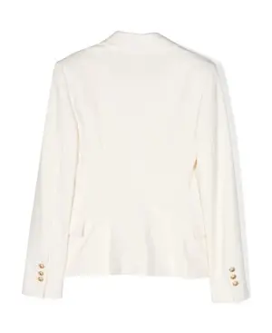 Balmain Embossed-button Double-breasted Blazer