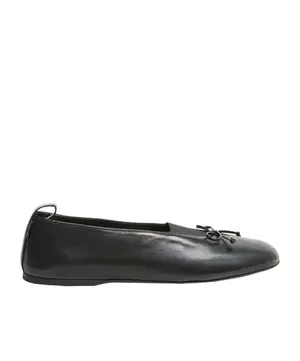 Miu Miu Leather Ballet Flats - Black
